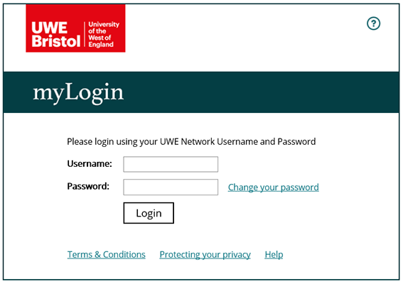 New login page